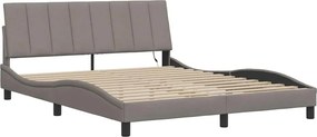Rám postele bez matrace Hanko taupe 160 x 200 cm textil 3310472