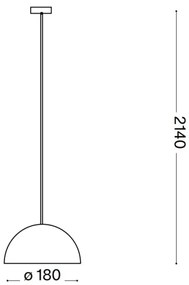Ideal Lux - Lustr na lanku FOLK 1xE27/60W/230V pr. 18 cm hnědá