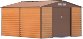 G21 Zahradní domek GAH 884 - 277 x 319 cm, hnědý