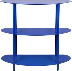 Modrý kovový regál 90x82x28 cm Cool Retro – Leitmotiv