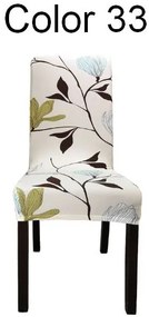 Elastické potahy na jídelní židle - květiny a geometrické tvary Varianta: Color 33