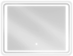 Obdélníkové zrcadlo MEXEN ZUSA 80x60 cm - s LED podsvícením a vyhříváním, 9808-080-060-611-00