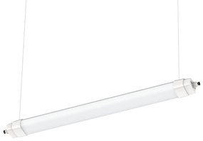Indeluz 940D-L3340B-01 závěsné LED svítidlo Crous, bílé, 37W, 4000 K, 115°, 130cm, IP66