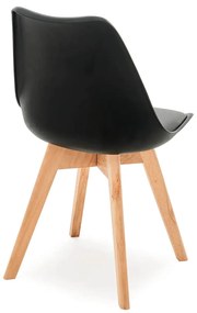 Čalouněné Skandinávská Židle RIO Černá