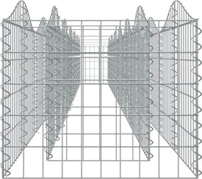 vidaXL Klenutý gabion vyvýšený záhon 600x50x50 cm pozinkované železo [153544]