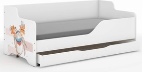 Wooden Toys Dětská postel LILU 160x80 MISIU – bočnice