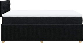 Box spring postel s matrací černá 120x190 cm textil 3287404