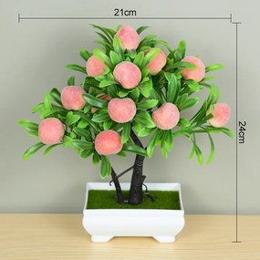 Bytová dekorace - umělý stromek v květináči - bonsaj Varianta: 9