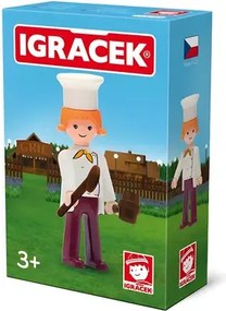EFKO Igráček Kuchařka s doplňky / Figurka / plast / 8 cm / od 3 let