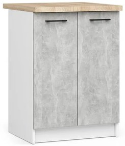 Kuchyňská skříňka OLIVIA S60 2D - bílá/beton