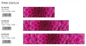 DIMEX | Fototapeta do kuchyně Růžová jiřina KI-260-049 | 260 x 60 cm | růžová