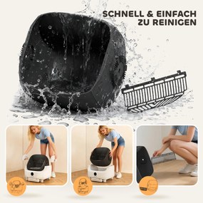 PawHut Samočisticí kočičí toaleta, 42L samočisticí kočičí záchod s aromaterapií, sáčky na odpad, odstranění zápachu, 1-5 kg