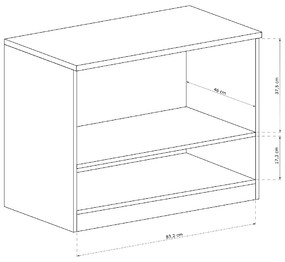 TADEUSZ L | TV stolek T-24 | 88 cm | lefkas
