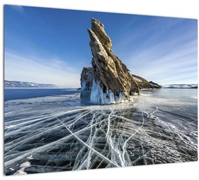 Obraz ledové skály (70x50 cm)