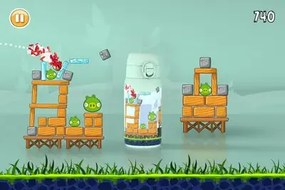ion8 Leak Proof Dětská Nerezová láhev Angry Birds Game Level 400 ml
