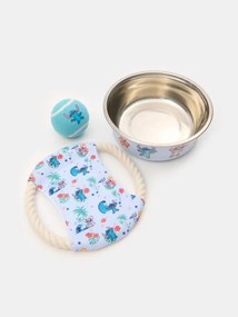 Sinsay - Sada pro psa Stitch s miskou a 2 hračkami - modrá