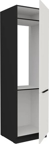 ARIA wb | vysoká skříňka 60 LO-210 2F na vestavnou lednici | 60 cm | ANTI FINGERPRINT povrch | černá/bílá