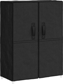 Botník černý 60 x 28 x 90 cm textil 337261