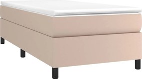 Rám postele s boxspringem cappuccino 100x200 cm umělá kůže 3121034