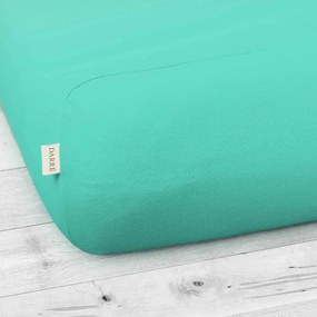 Jersey prostěradlo azurové na výšku matrace do 20 cm Velikost: 60 x 120