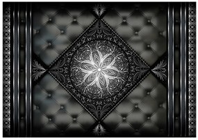 Murando DeLuxe Tapeta černá kůže ornament Velikost (šířka x výška): 150x105 cm