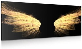 Obraz zlatá andělská křídla Varianta: 100x50