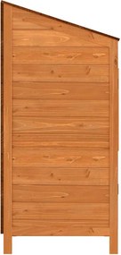 Zahradní kůlna hnědá 55 x 52 x 112 cm masivní jedlové dřevo 152181