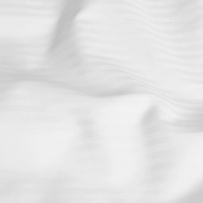 Saténové povlečení Pruh 4mm - bílá Velikost: 140 x 200 + 70 x 90