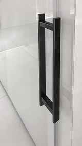 GELCO s.r.o. VOLCANO Sprchové dveře do niky 120 čiré sklo GELCO GV1412 BLACK - 1200 mm