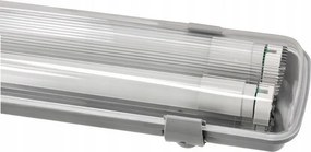 BERGE Hermetické LED svítidlo 120 cm + 2x LED trubice 18W - neutrální bílá