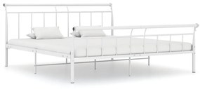 Rám postele bílý kovový 160 x 200 cm,  325043 HangarStore.cz