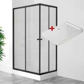 POINT BLACK LOR 120x80 Grape Obdélníkový sprchový kout s akrylátovou vaničkou