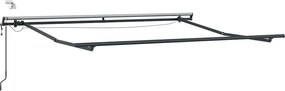 Automatická zatahovací markýza s LED světly hnědá 300 x 250 cm 3310204