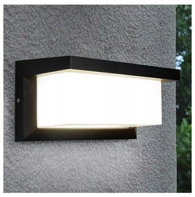 BOWI LED Venkovní nástěnné svítidlo se senzorem soumraku NEELY 1xE27/9W/230V IP54 čer LEDBW0332C