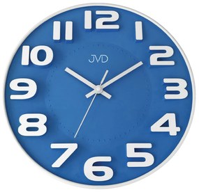 JVD Dětské modré čitelné nástěnné hodiny JVD HA5848.2