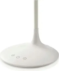 NEDIS LTLG3M1WT2 - Stmívatelná LED Stolní Lampa Bílá / Dotykové ovládá