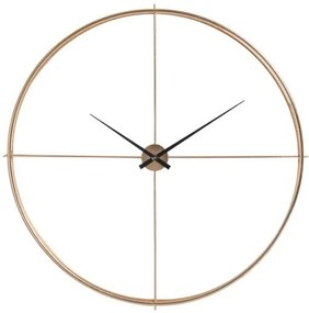 Zlaté kovové nástěnné hodiny Metgo- Ø 128*10 cm