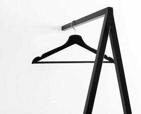 Nordic Design Černý kovový nástěnný/stojací věšák County 170 x 50 cm