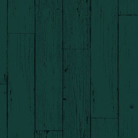 Origin Zeleno-černá vliesová tapeta Dřevo, palubky 347536 rozměry 0,53 x 10,05 m