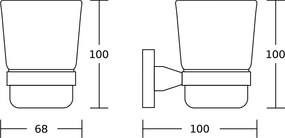 Aqualine, SAMBA sklenice, mléčné sklo, SB104