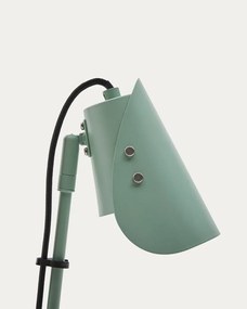Zelená kovová stolní lampa s klipem (výška 51 cm) Jula – Kave Home