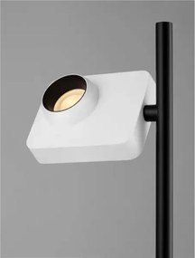 LED stmívatelný bílá stojací lampa Kedros