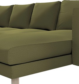 Potah na pohovku IKEA Norsborg 4-místná se šezlongem barva zelená látka pletený vzor