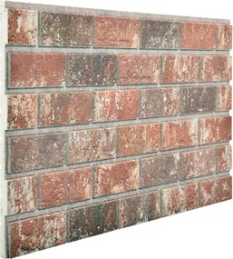 Nástěnné panely 10 ks 100 x 50 cm Tmavě hnědá a šedá EPS pěna 332922