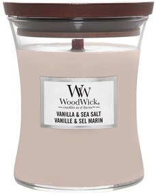 WoodWick – svíčka Vanilla & Sea Salt (Vanilka a mořská sůl) Velikost: střední 275 g