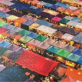 GIBSONS Puzzle Thajské tržiště / 1000 dílků / 68 × 49 cm