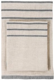 Lněný ručník Usva, len-šedý, Rozměry  95x180 cm