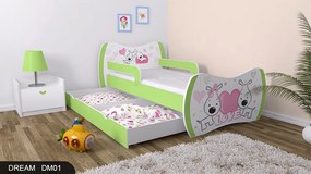 Dětská postel Dream vzor 01 160x80 cm zelená