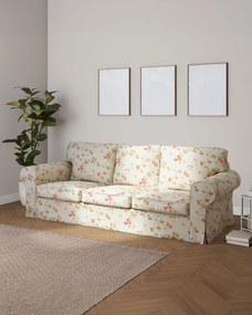 Potah na pohovku IKEA  Ektorp 3-místná, rozkládací STARÝ MODEL PIXBO barva vícebarevná látka vzorované