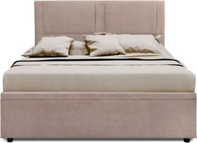 Postel Fro Sol 160x200 s roštem, úložným prostorem Mono 233, béž